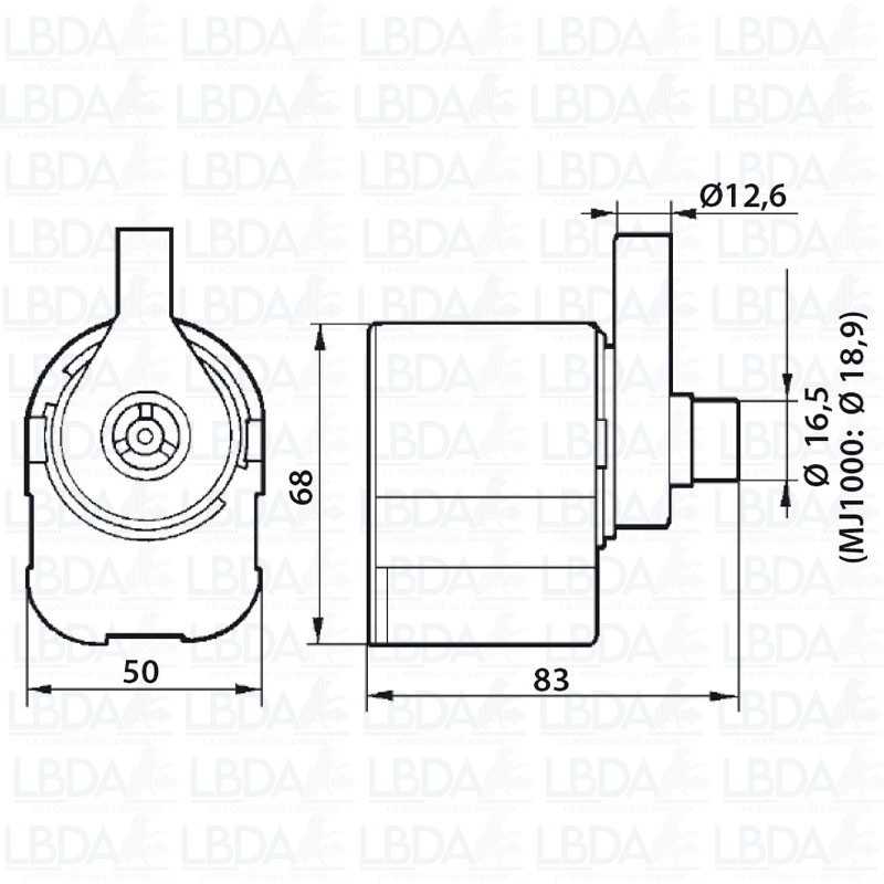 NEWA Maxi MJ 1000 - Bomba sumergible para agua dulce y salada